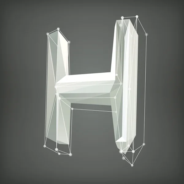 Low poly alphabet. Vector illustration. letter — Stock Vector © Vik_Y ...