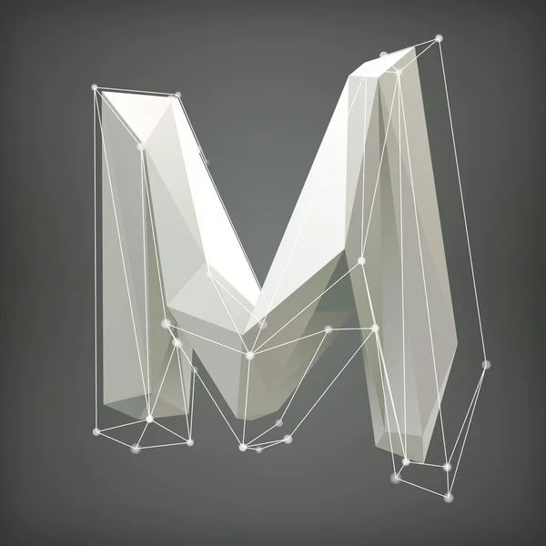 Low poly alphabet. Vector illustration. letter — Stock Vector © Vik_Y ...