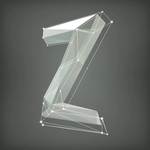 Low poly alphabet. Vector illustration. letter — Stock Vector © Vik_Y ...