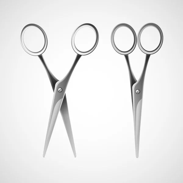 Gold scissors isolated in white background. Vector illustration Stock ...