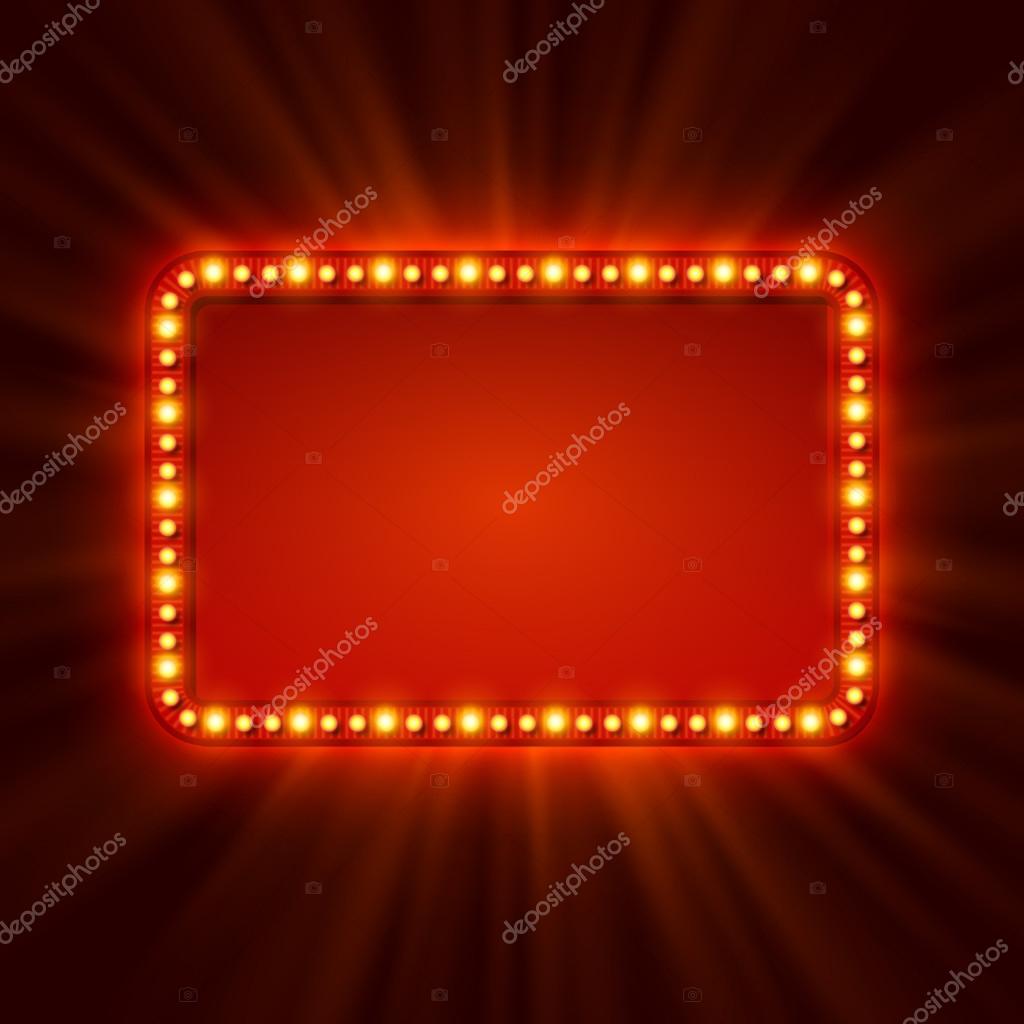 Shining retro light banner. Vector illustration — Stock Vector © Vik_Y ... Shining retro light banner. Vector illustration — Stock Vector © Vik_Y ...