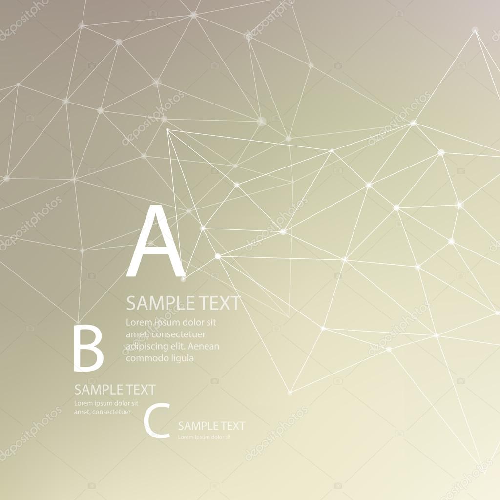 Abstract background with connection concept. Vector illustration Stock ...