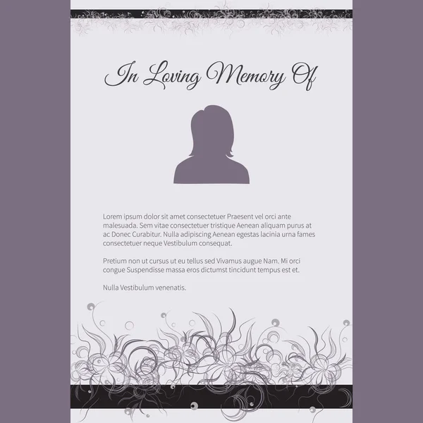 In loving memory Vector Art Stock Images | Depositphotos