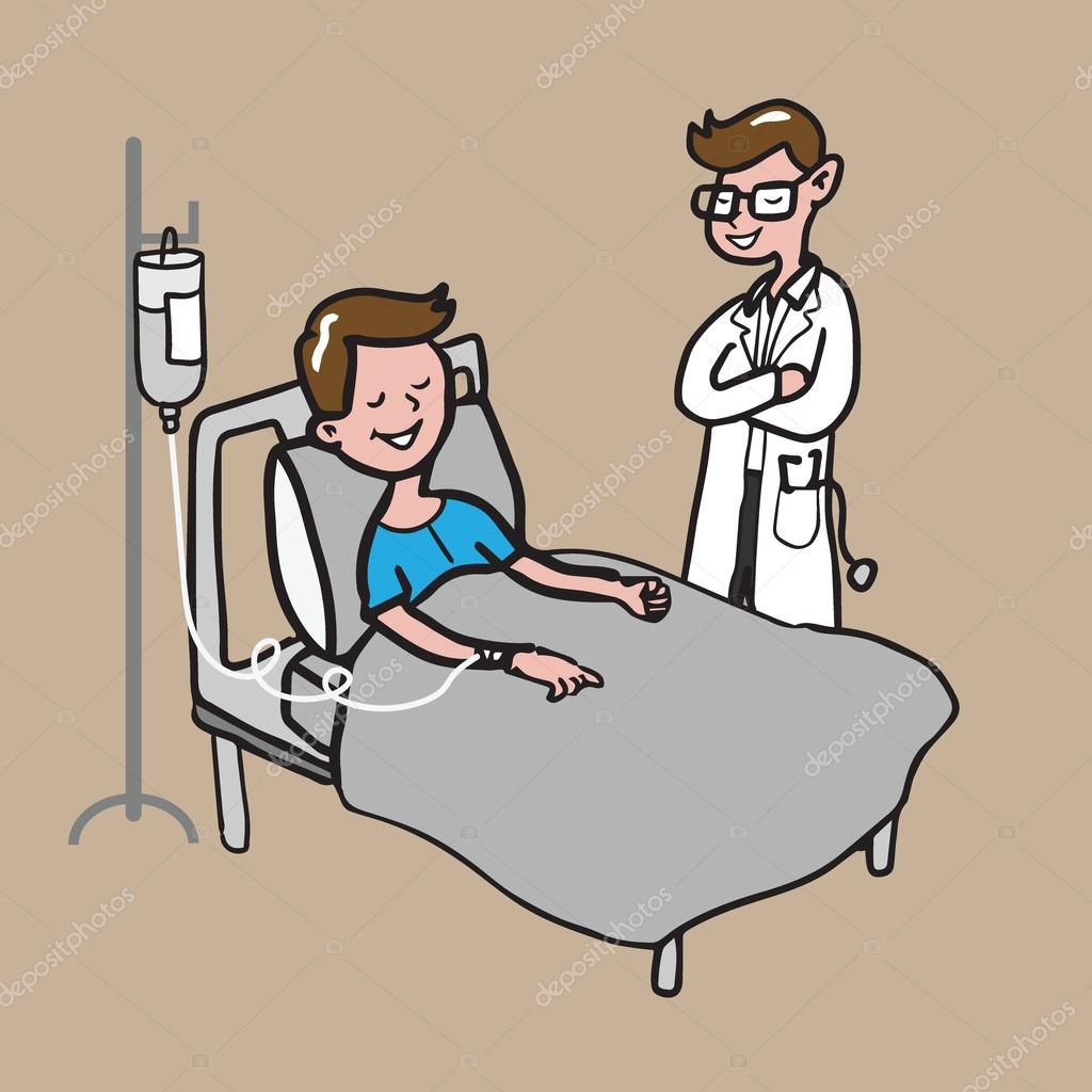 Docteur et jeune homme dessin animé image vectorielle par tawesit@gmail ...