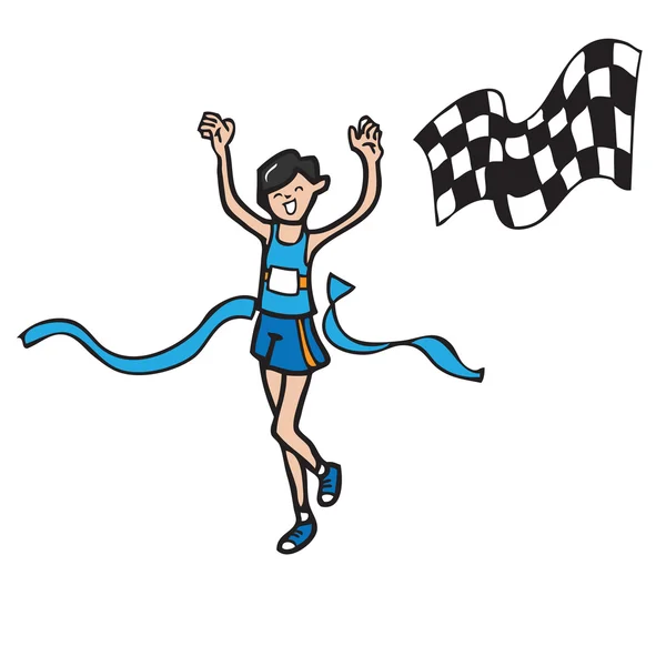 Race Finish Line Cartoon