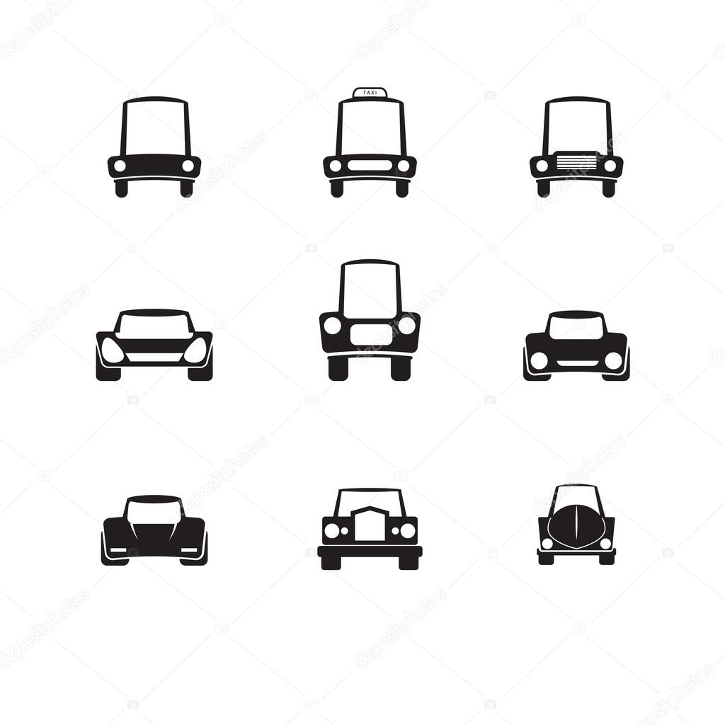 Car front side icons vector Stock Vector Image by ©tawesit@gmail.com ...