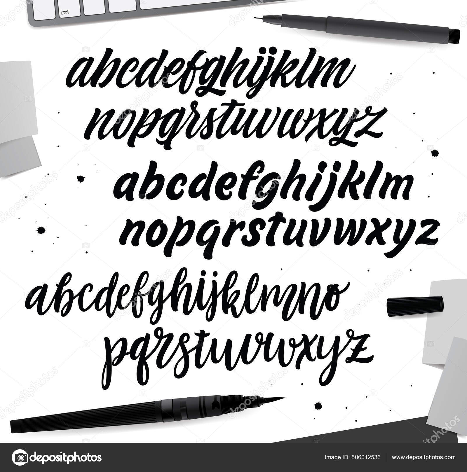 Alfabeto Vectorial Lettering Typography Designs Logo Poster Packaging ...