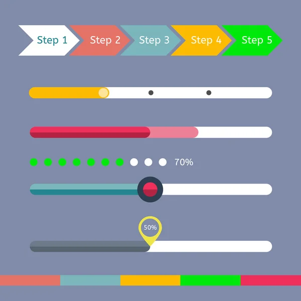 Progress Bars Set Stock Vector Image by ©polovinkina.le@gmail.com #65926639 Progress Bars Set Stock Vector Image by ©polovinkina.le@gmail.com #65926639