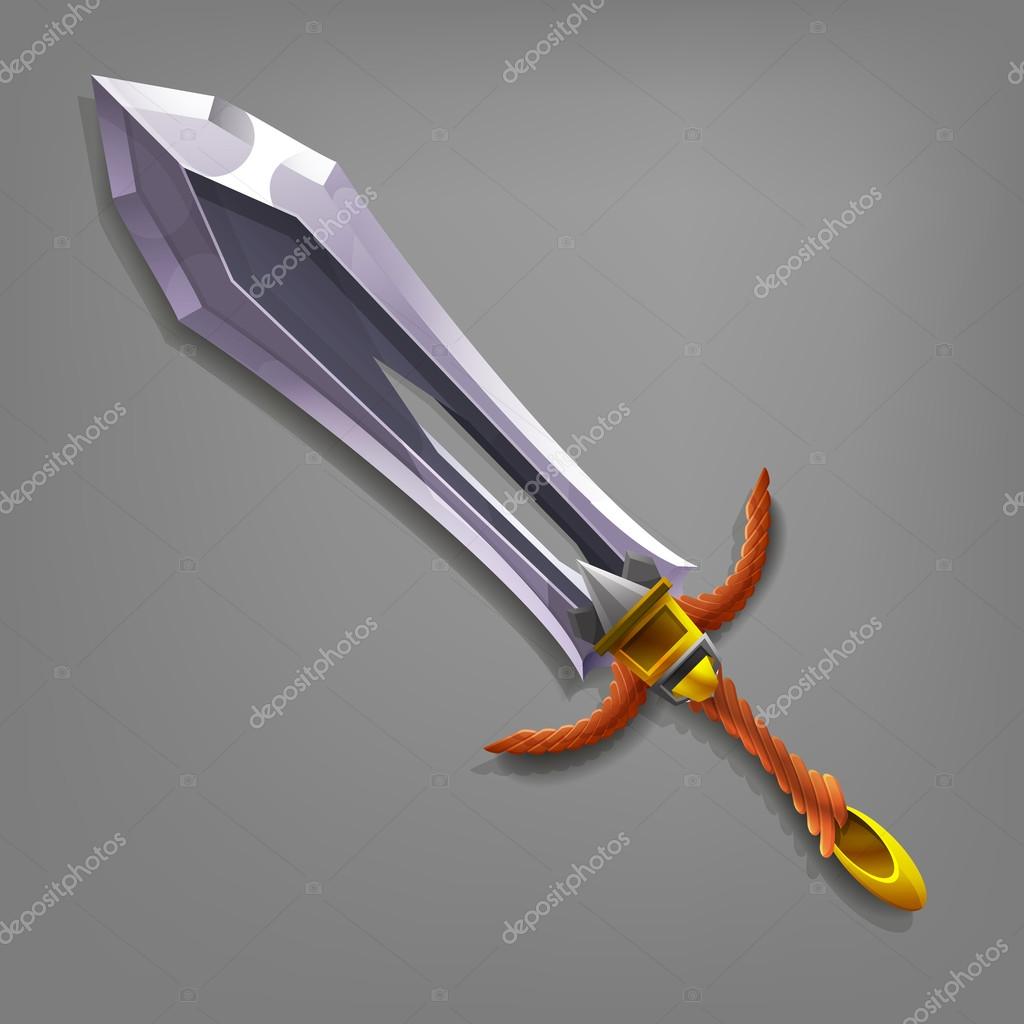 Cartoon game sword. Stock Vector Image by ©MrDeymos #113130050