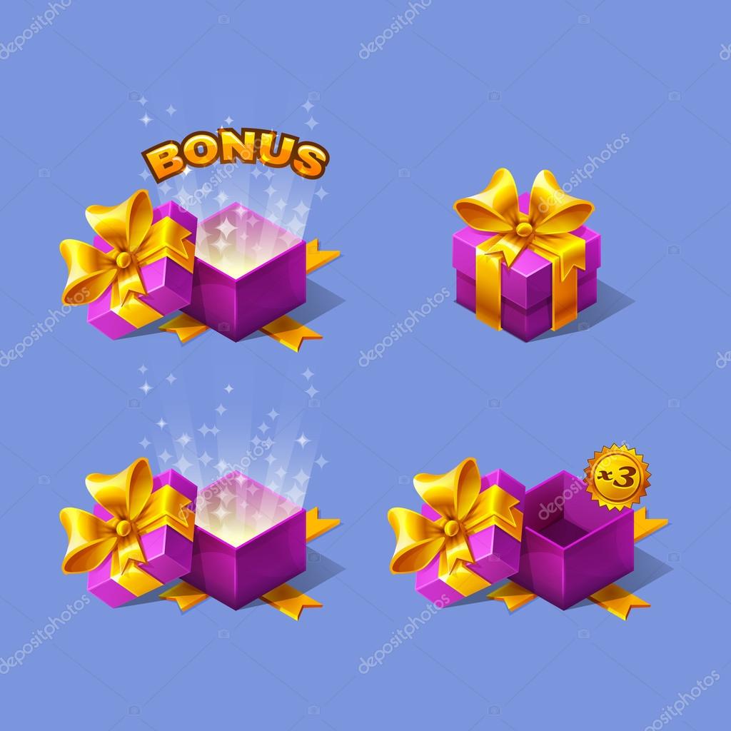 Cartoon colorful gift boxes set Stock Vector Image by ©MrDeymos #121685112