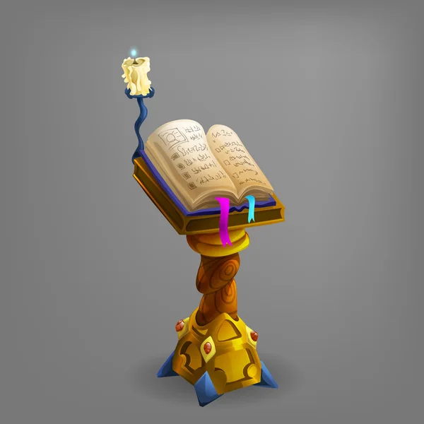 Icono del libro mágico imágenes de stock de arte vectorial | Depositphotos