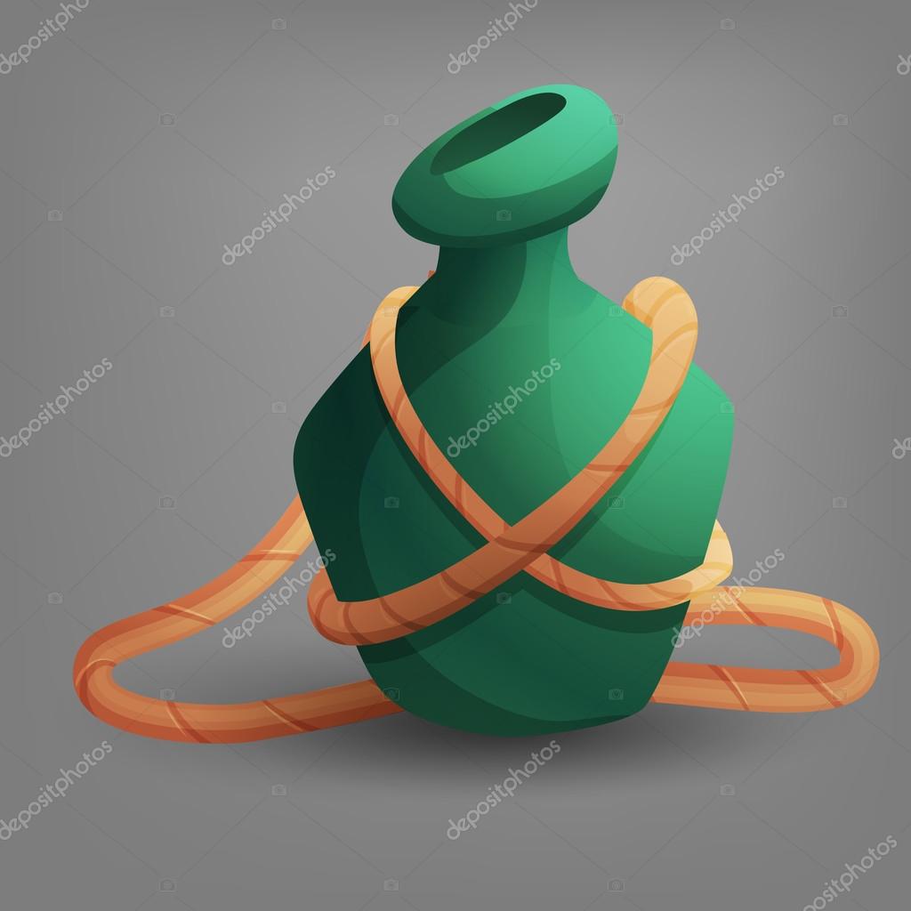 Medieval flask on gray background Stock Vector Image by ©MrDeymos #91669128