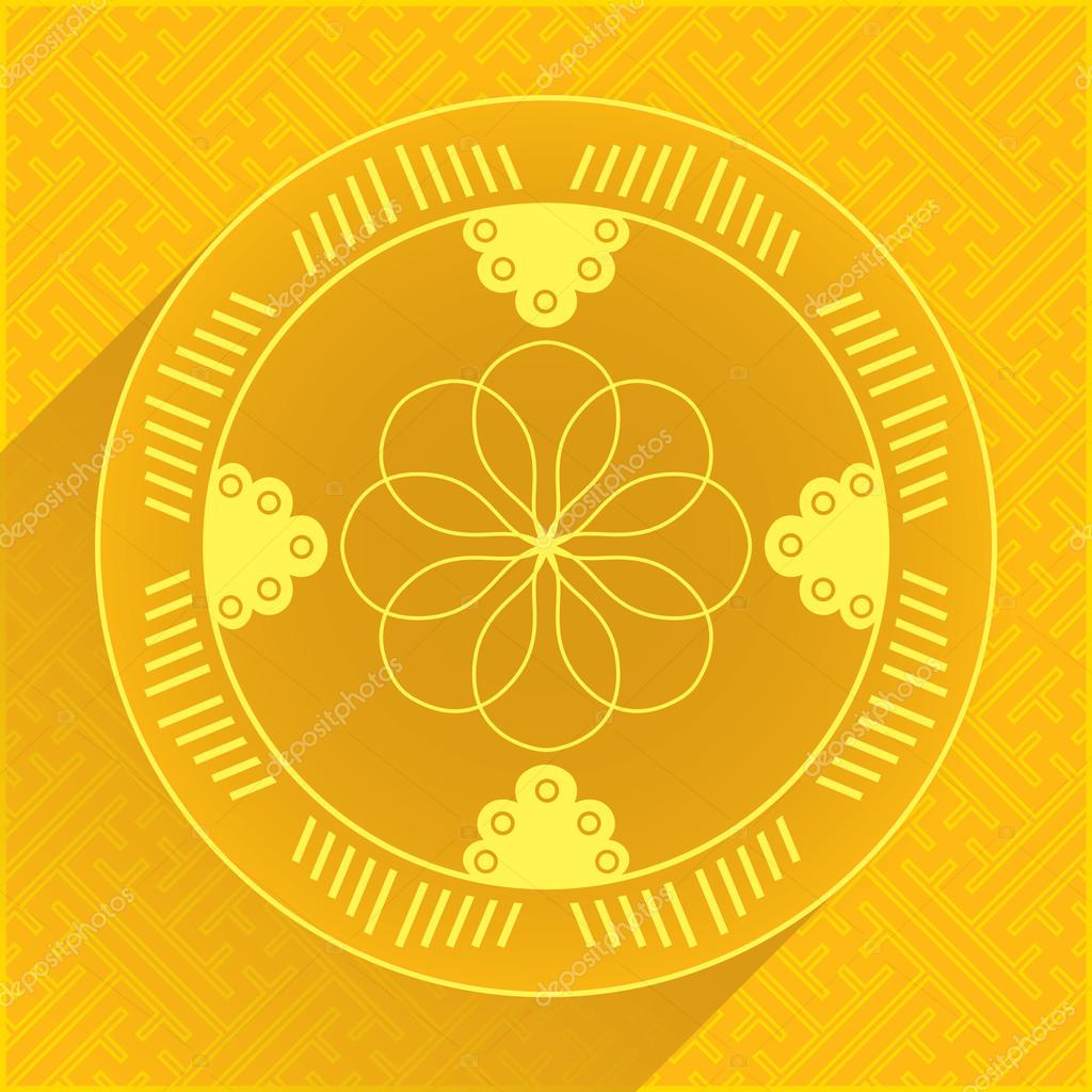 Set of Oriental Design Elements - Pattern 5. Vector Illustration. Stock ...