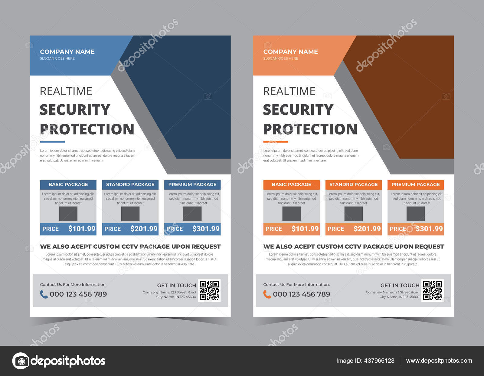 Real Time Security Flyer Design Security Camera Promotion Camera ...