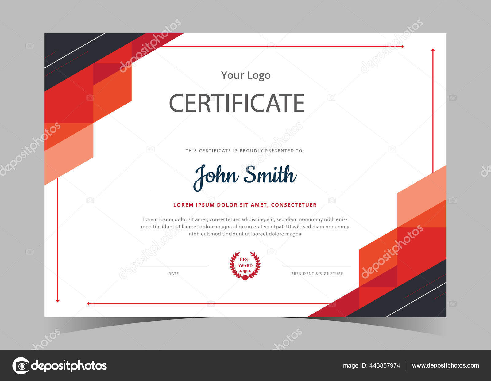 Professional Award Certificate Template