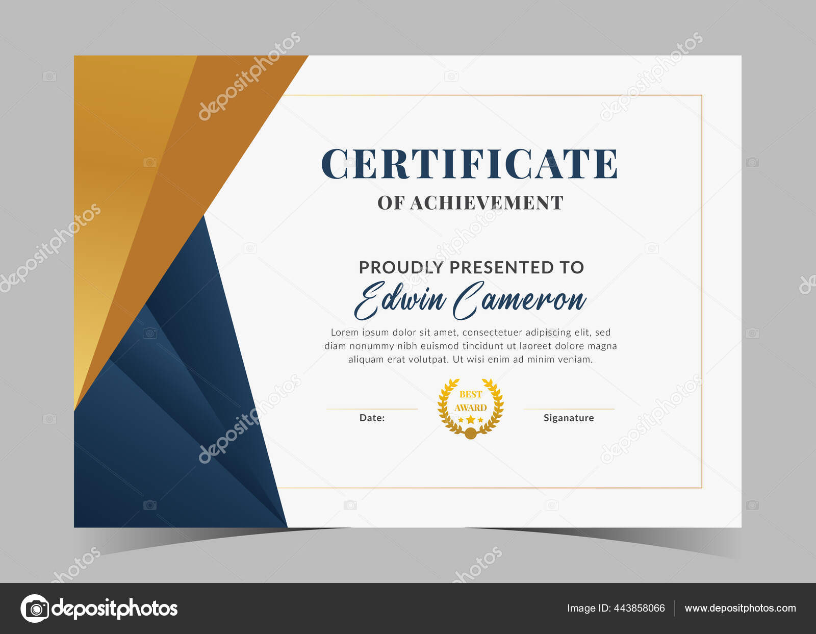 Diploma Premios Plantilla Certificado Profesional Plantilla Certificado ...