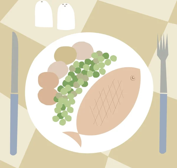 Fish dinner Stock Vectors, Royalty Free Fish dinner Illustrations ...