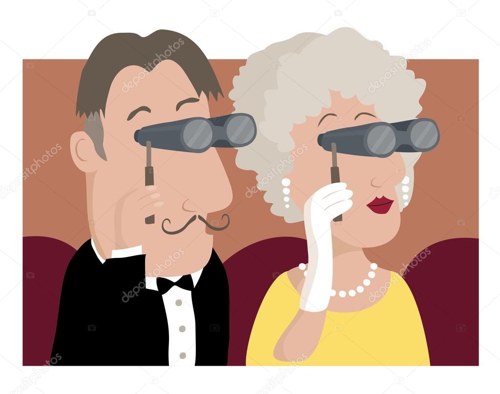 At the opera Stock Vector by ©wickerwood 67184809