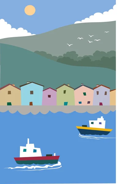 Fishing harbour Vector Images, Royalty-free Fishing harbour Vectors ...