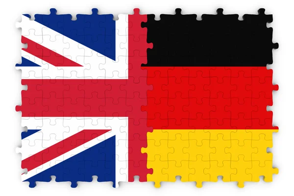 Flaga Wielkiej Brytanii i Niemczech — Zdjęcie stockowe © claudiodivizia ...