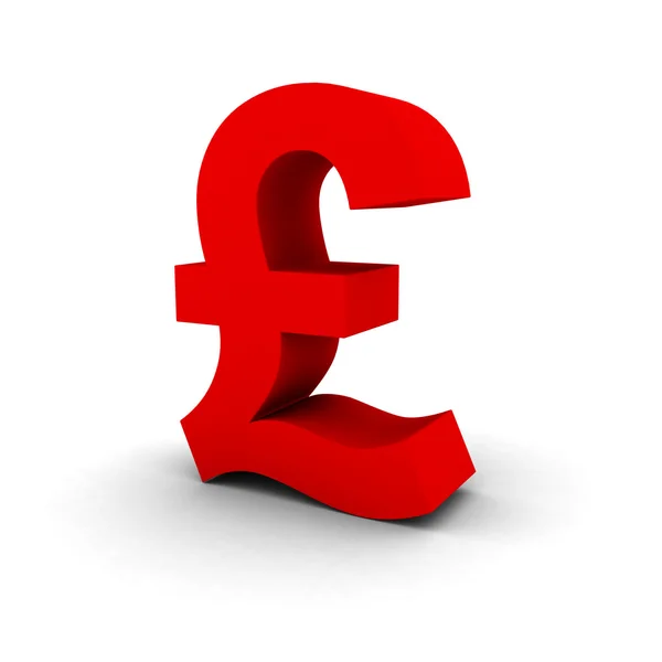 Pound Symbol Red Circle Sticker with Peeling Corner 3D Illustration ...