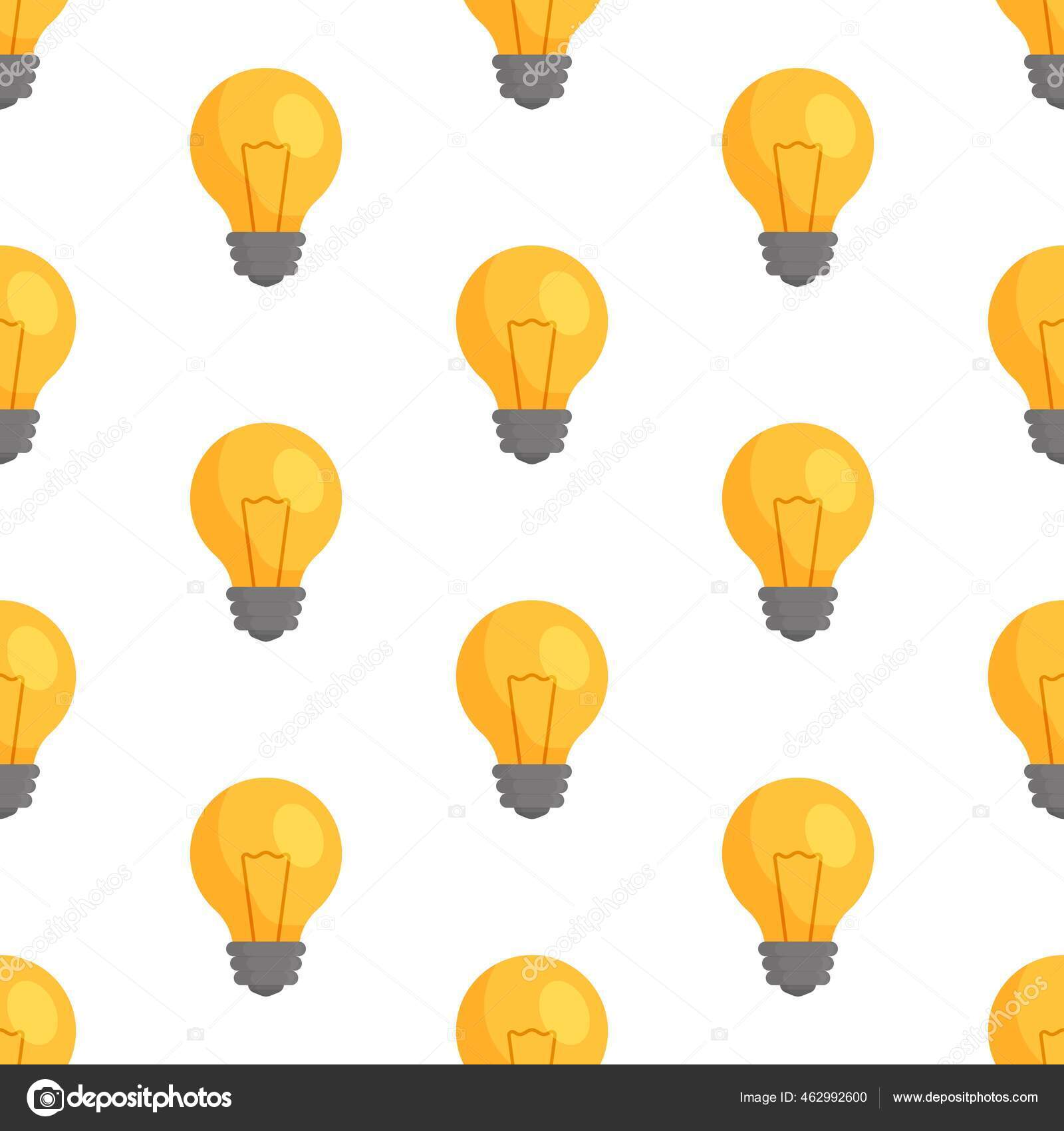 Vector Illustration Light Bulb Pattern Physics Lesson Wallpaper ...