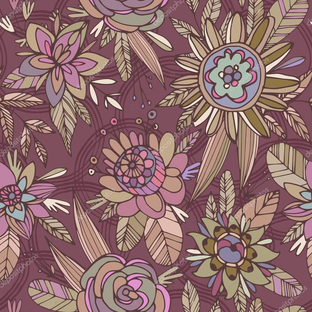 Cute flowers and leaves in a cartoon style Stock Vector Image by ©dozy ...