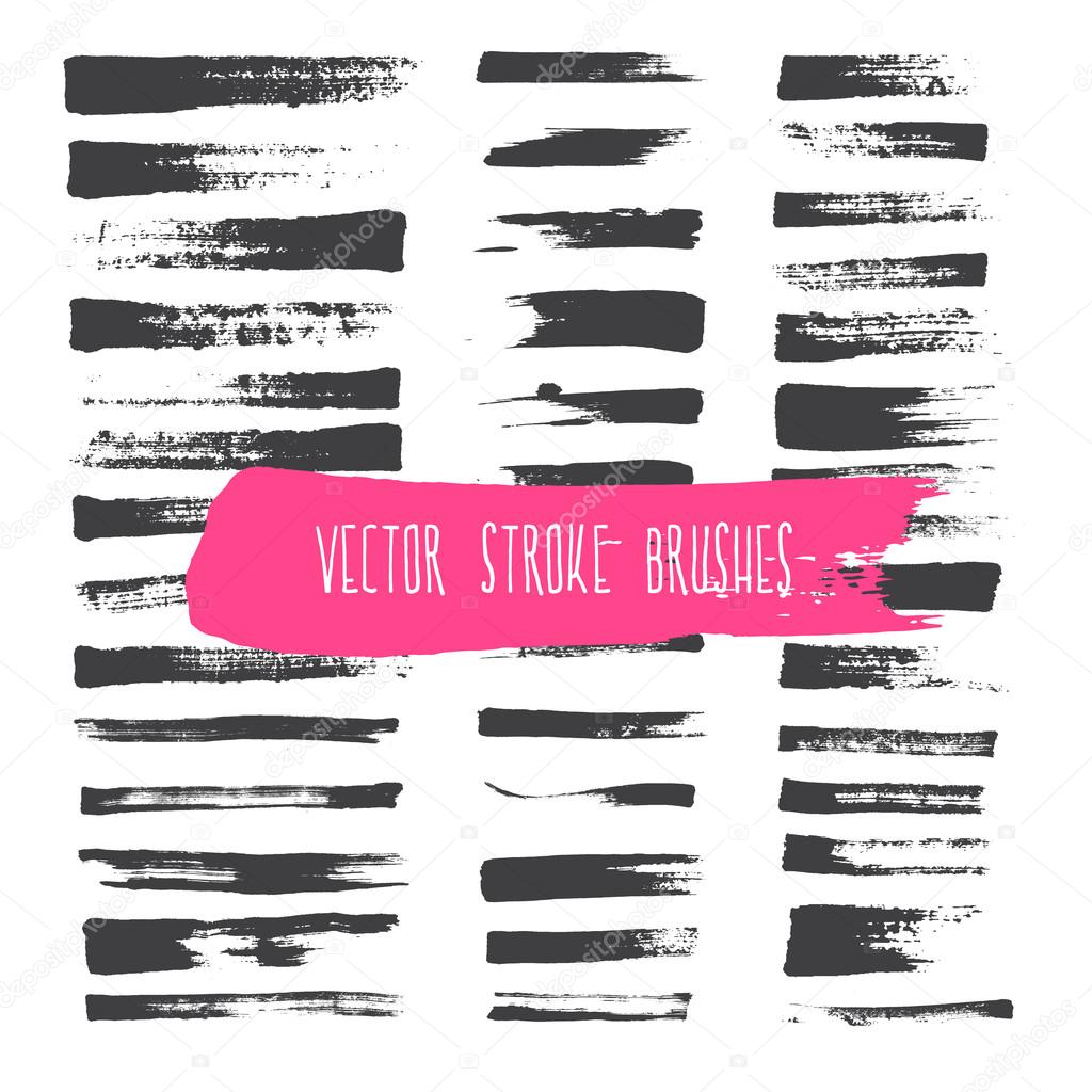 Vector stroke brushes Stock Photo by ©goodgraphic 117041742