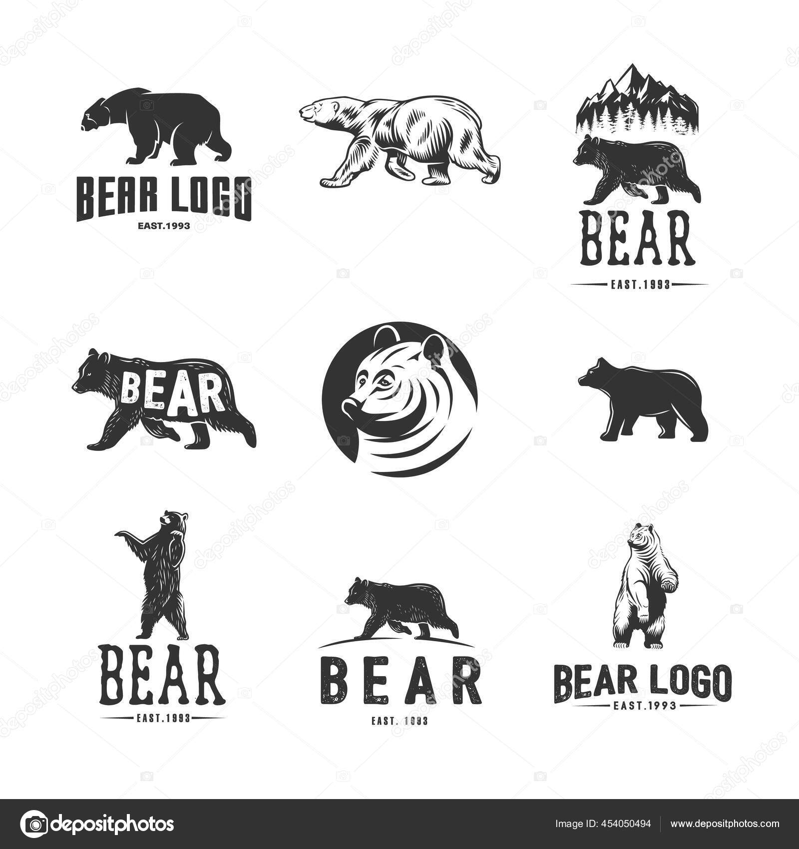 Black Bear Logos