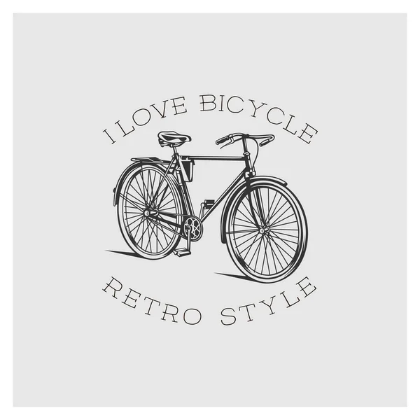 Bicycle Bike Logo White Illustration Dark Background Stock Vector by ...
