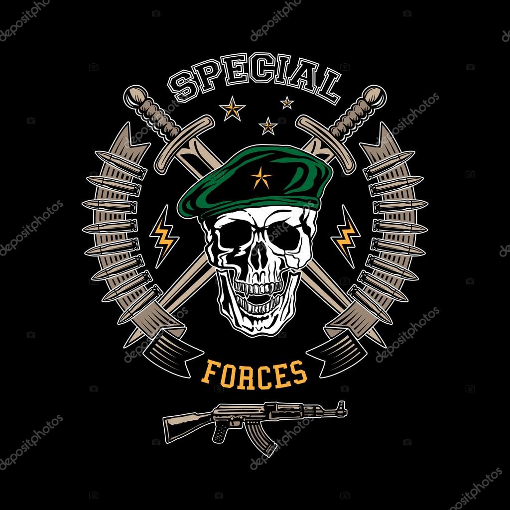 Special forces color emblem Stock Vector Image by ©valeri.si #68763227