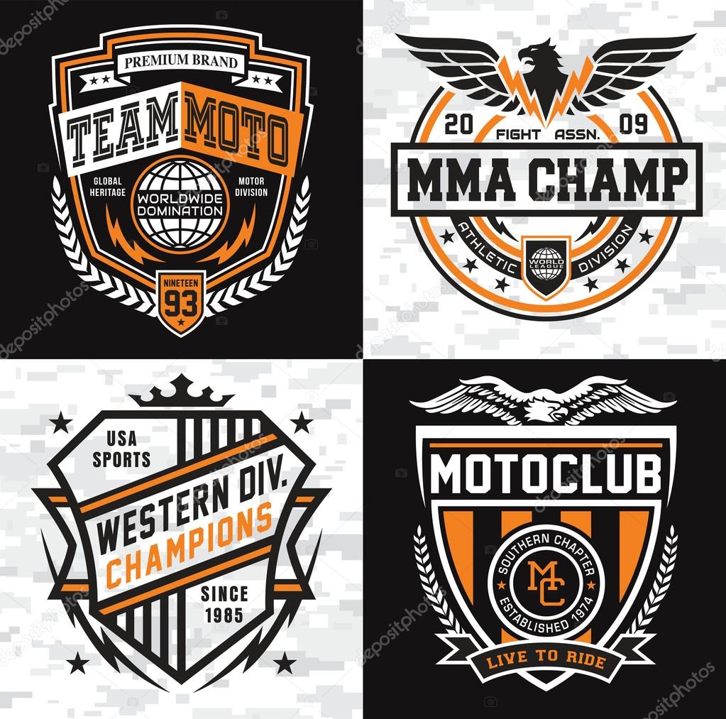 Sports insignia emblem set Stock Vector Image by ©Vector835 #65992635