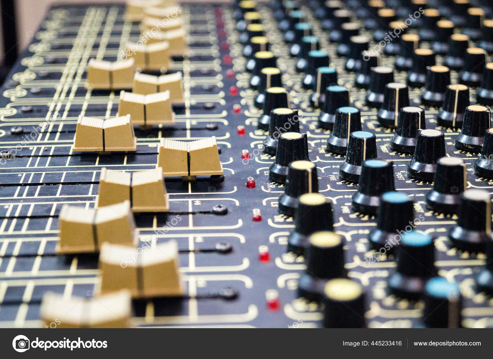 Mixing Tool Sound Engineer Professional Recording Studio — Stock Photo ...