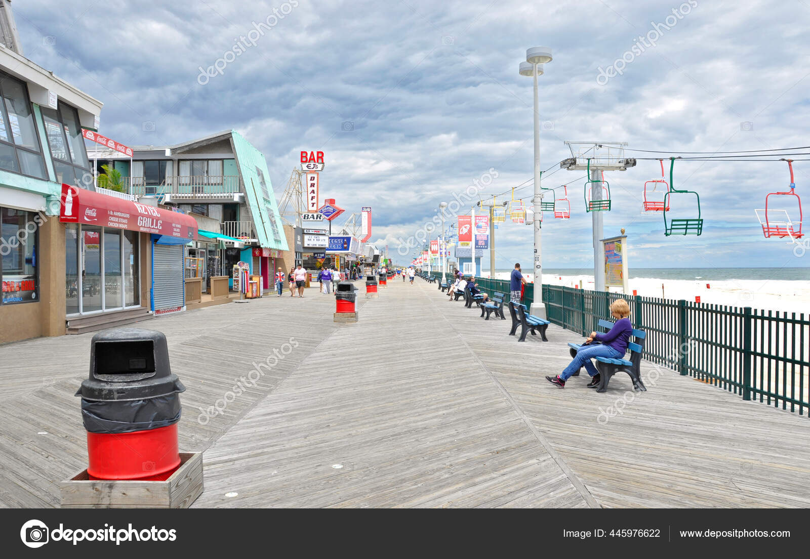 Jersey Shore Seaside Heights Great Family Fun Shore It's Iconic — Stock ...