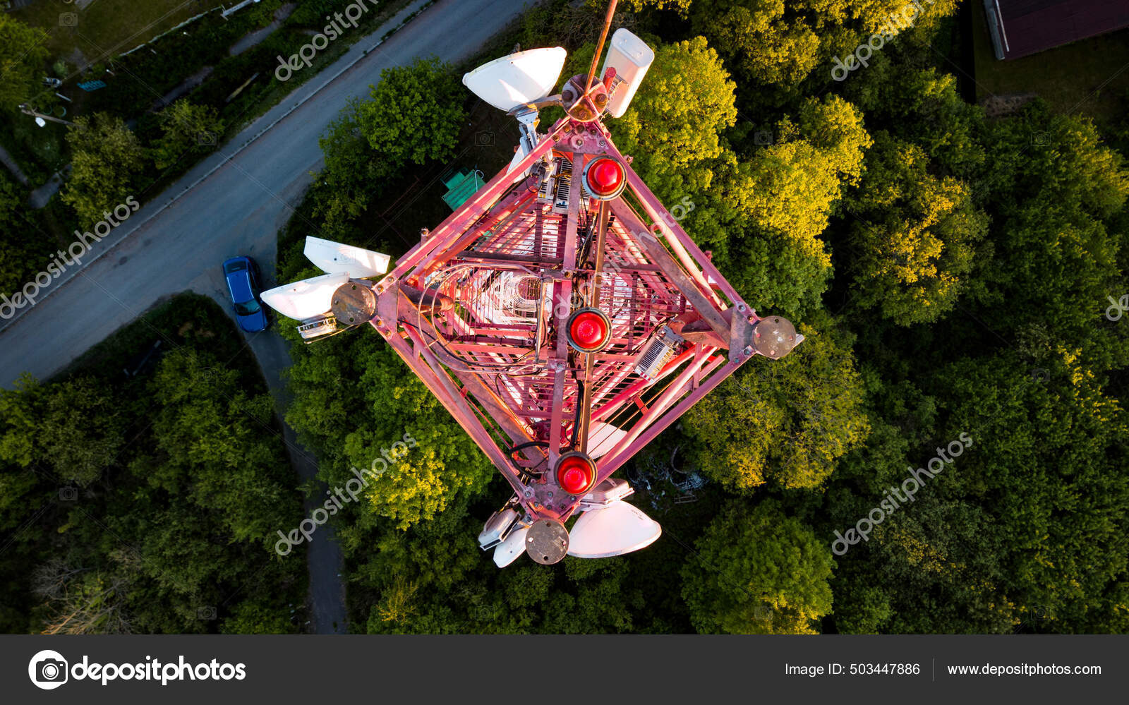 Top View Radio Transmitter Cellular Communication — Stock Photo © dbs ...