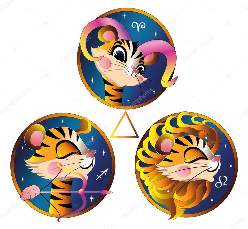 Horóscopo para el nuevo año 2022 del tigre. Signos del zodíaco de los ...