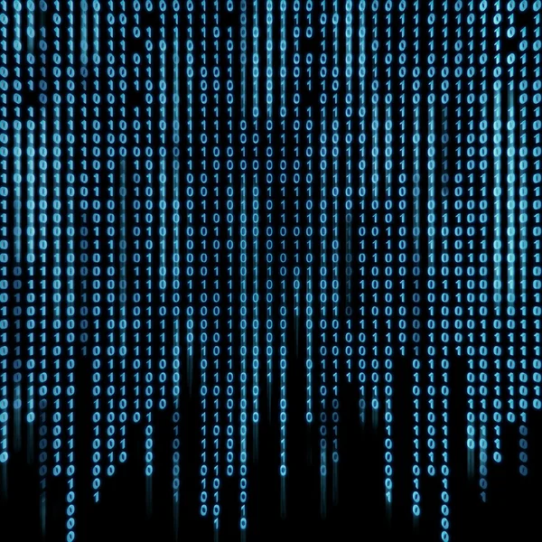 Binary code on blue background — Stock Photo © billdayoneDP #25080255