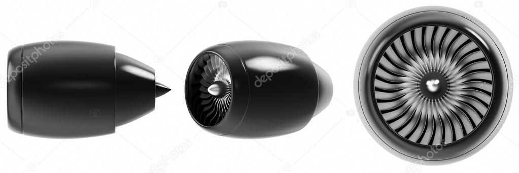 Jet engine set isolated on white background. Stock Photo by ©Rost9 ...