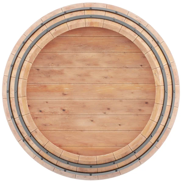 Top View Wine Barrel White Background Illustration Stock Photo by ...