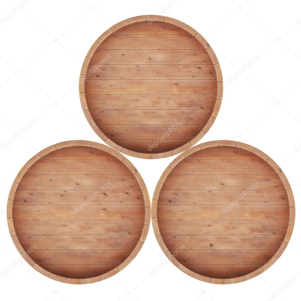 Set barrels top view — Stock Photo © Rost9 #66215783