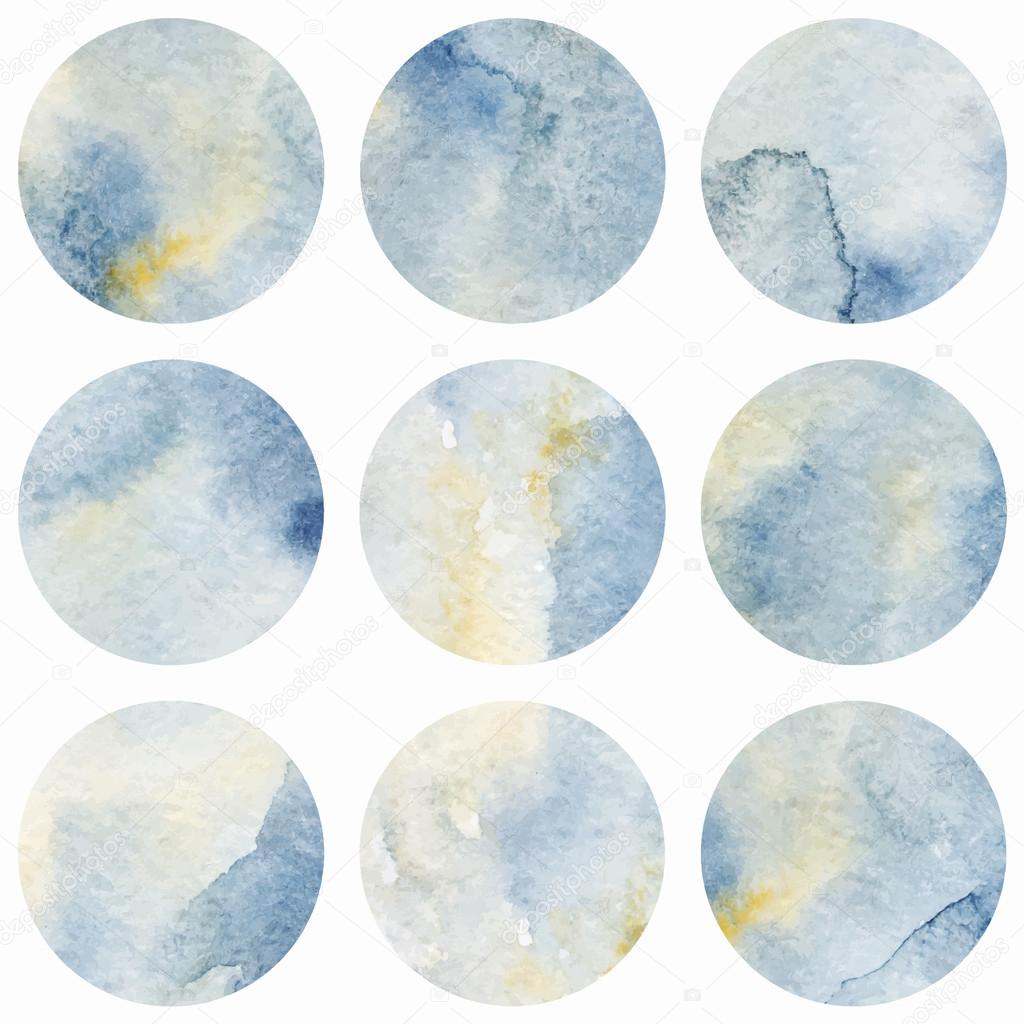 Vector: watercolor marble | Watercolor gray marble vector circle ...