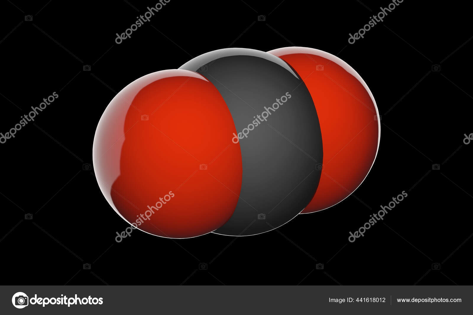 Carbon Dioxide Formula Co2 Colorless Odorless Gas Formed Process ...