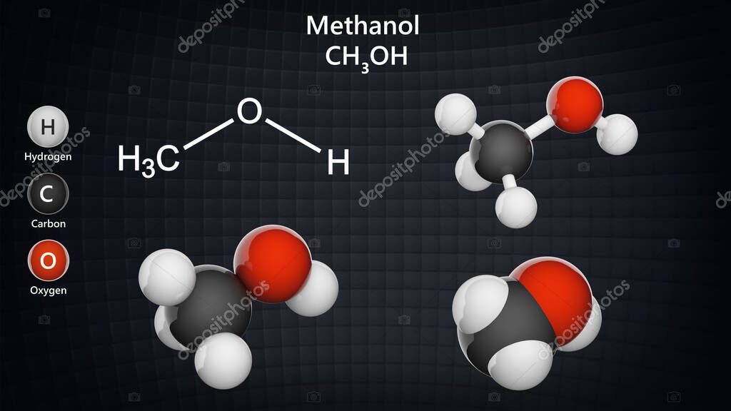 El metanol, también conocido como alcohol metílico entre otros, es un químico con la fórmula ...