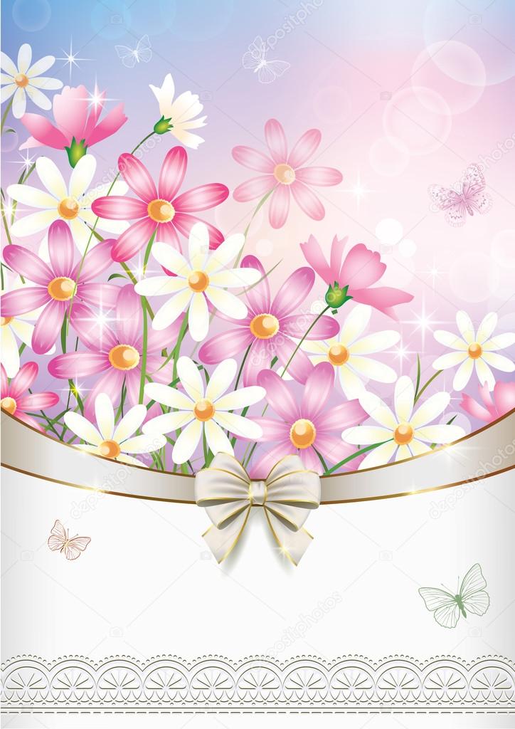 Flowery greeting card Stock Vector Image by ©seriga #69934891