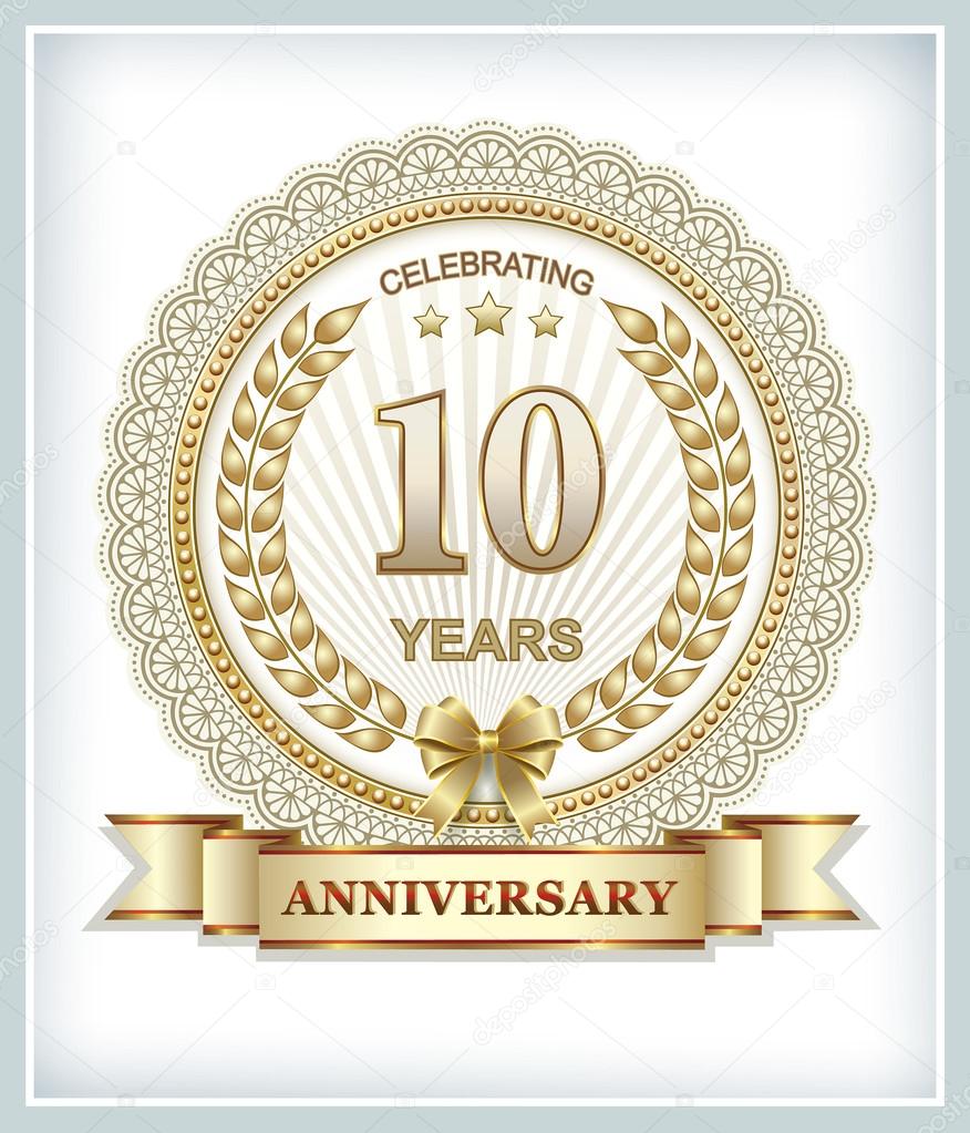 Anniversary 10 years Stock Vector Image by ©seriga #78507032