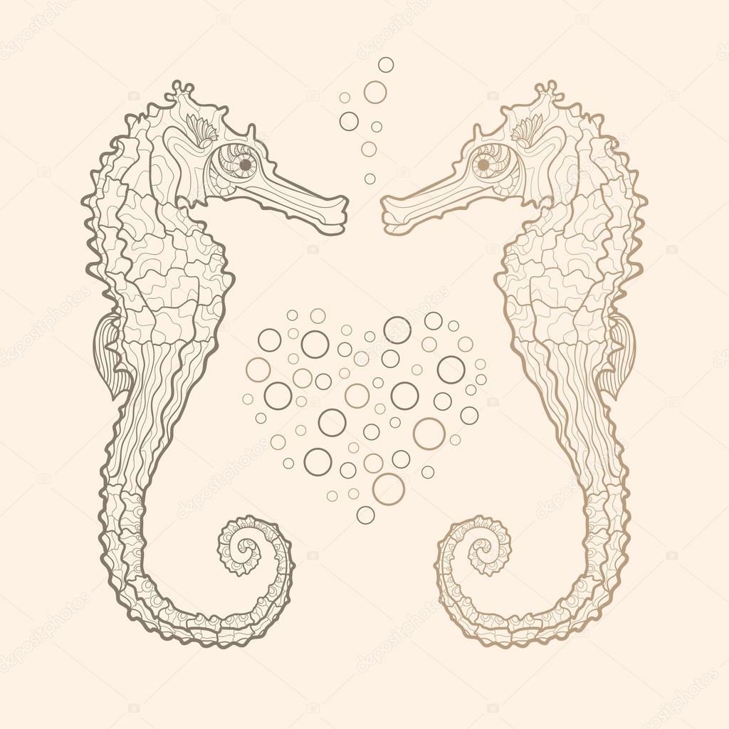 Seahorse Heart Shape