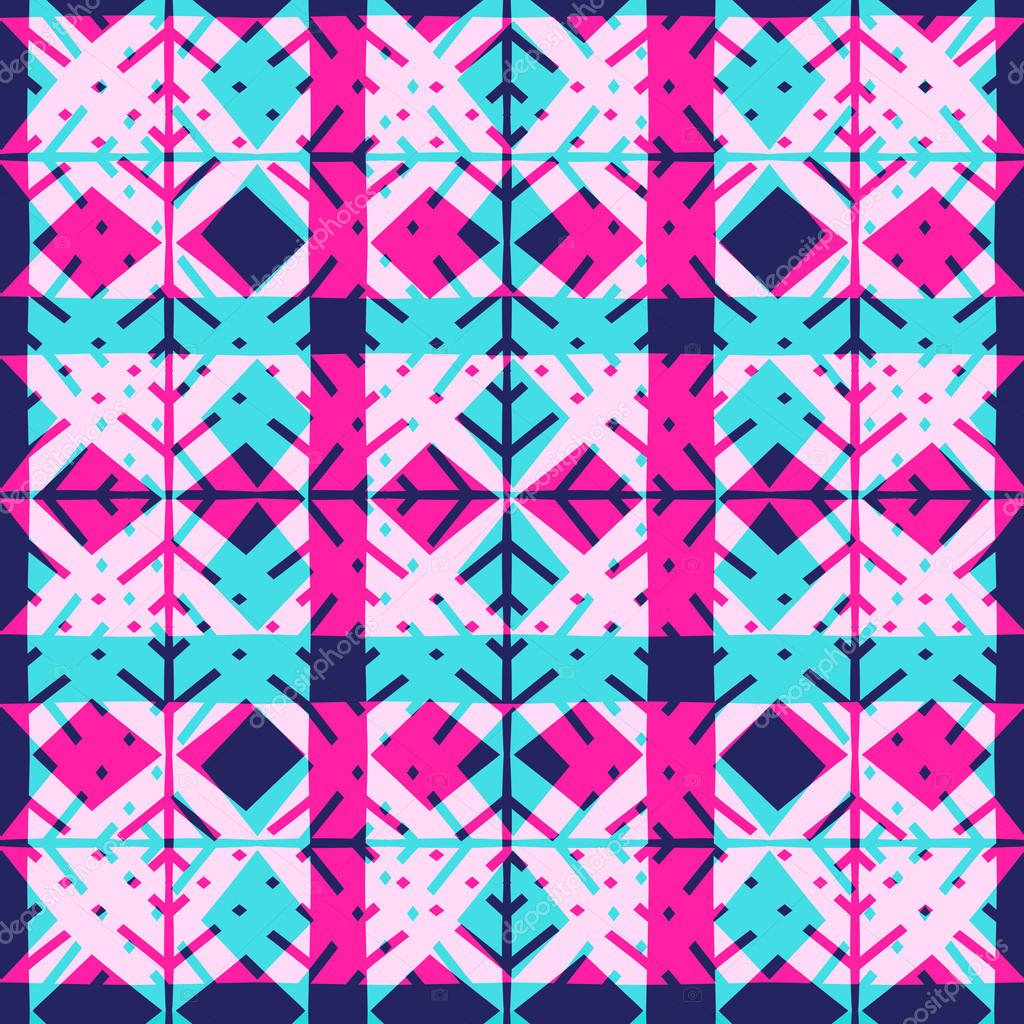 Neon Tribal Pattern Neon Colors Tribal Vector Seamless Navajo Stock ...