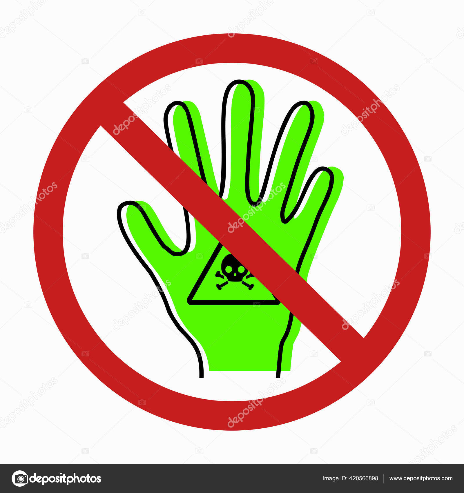 Gevaar Vergiftiging Teken