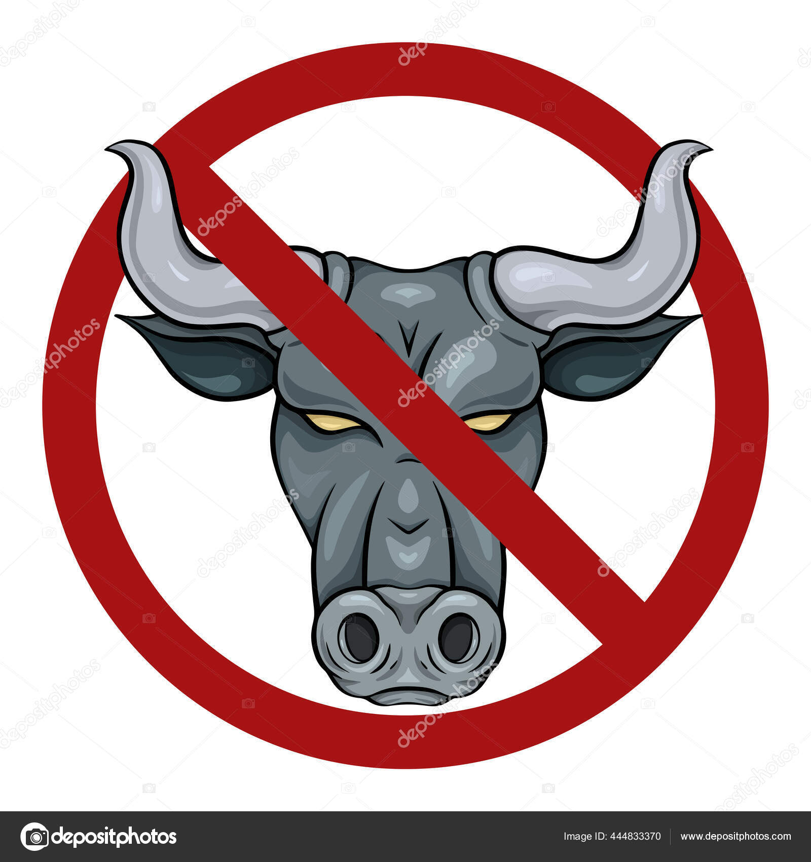 Okse Tegning Vandbøffel, Original Tegning, ældre Kunst, Online Salg.