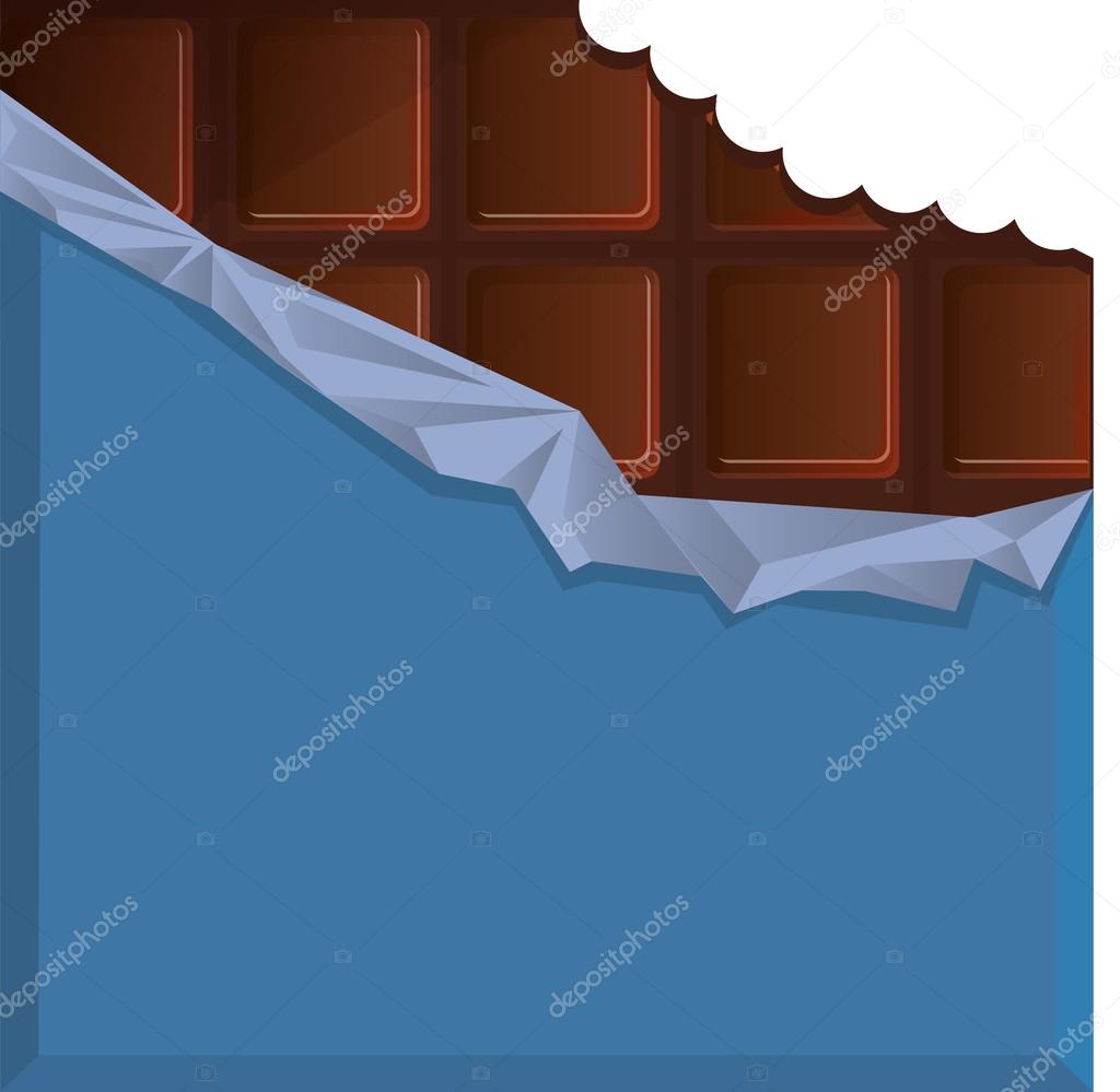 Bite chocolate in blue packaging — Stock Vector © veleri #74335197